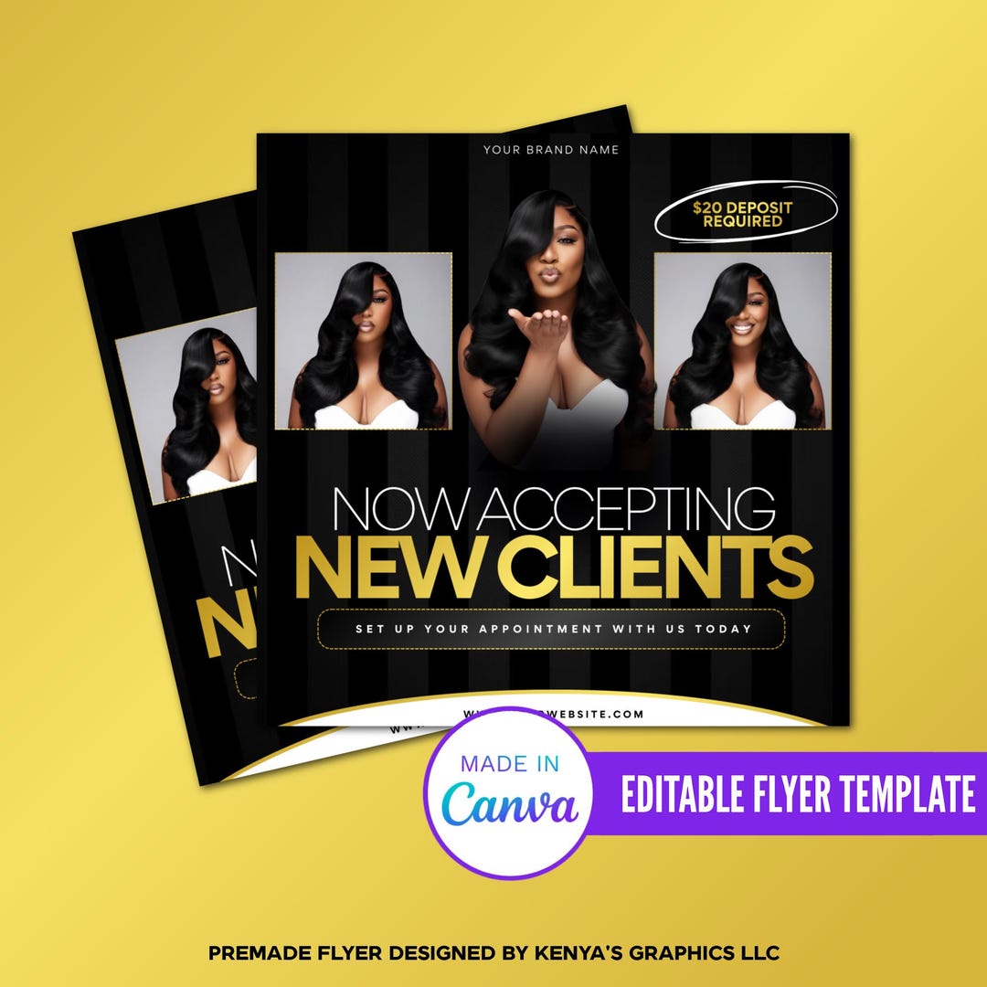 Now Accepting New Clients Flyer, Books Are Now Open, Now Accepting ...
