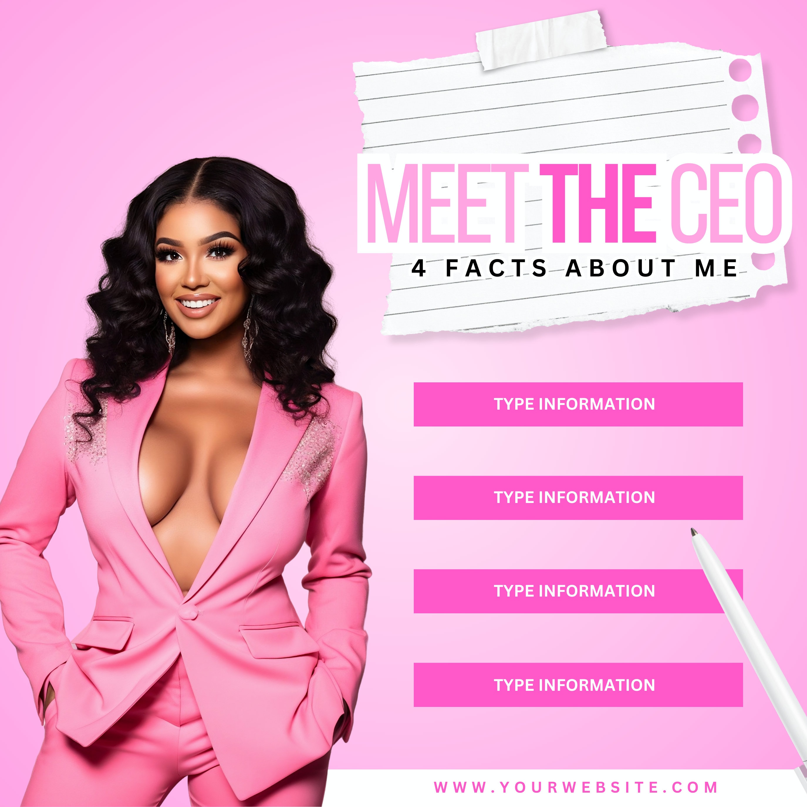Meet the Owner Flyer Meet the Ceo Editable Flyer Instagram - Etsy