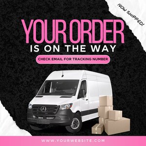Now Shipping Flyer Design, Order How Now Shipped Flyer, Instagram Post ...