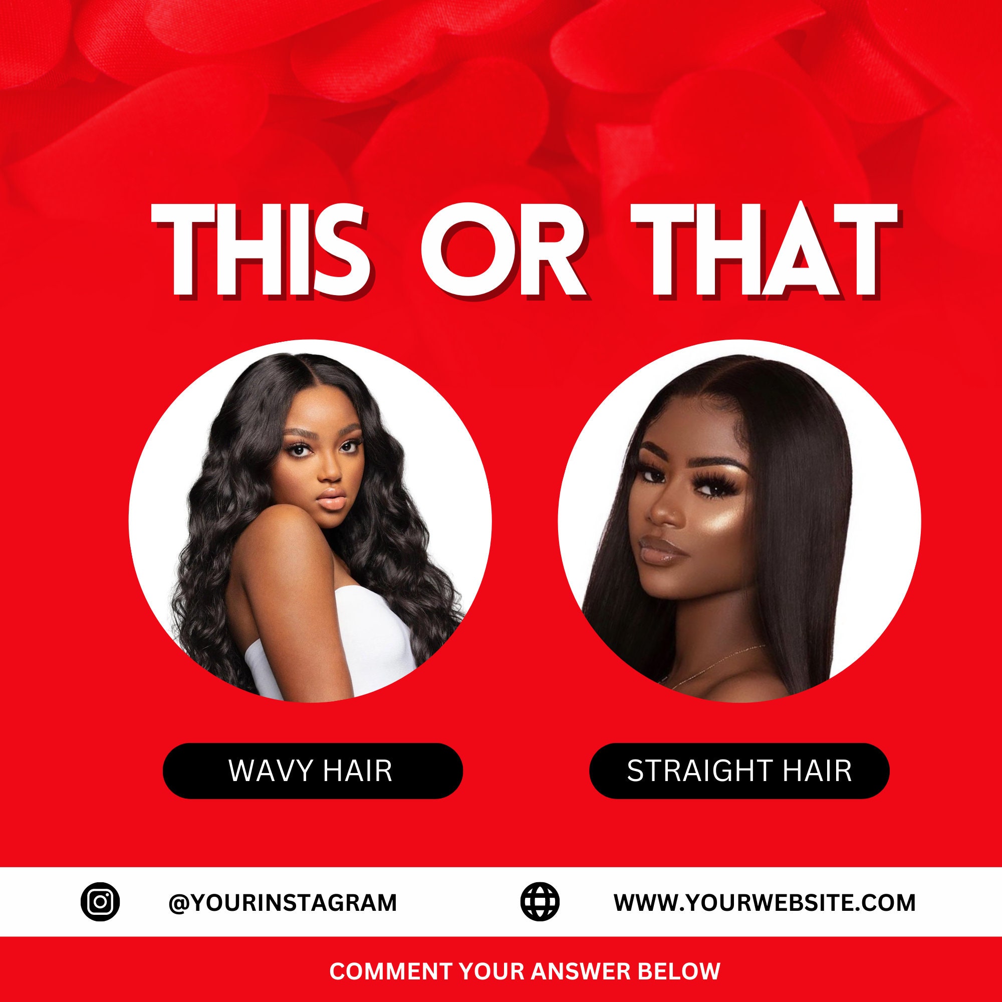 This or That Valentine's Day Flyer, Valentine's Day Diy Flyer, Editable ...