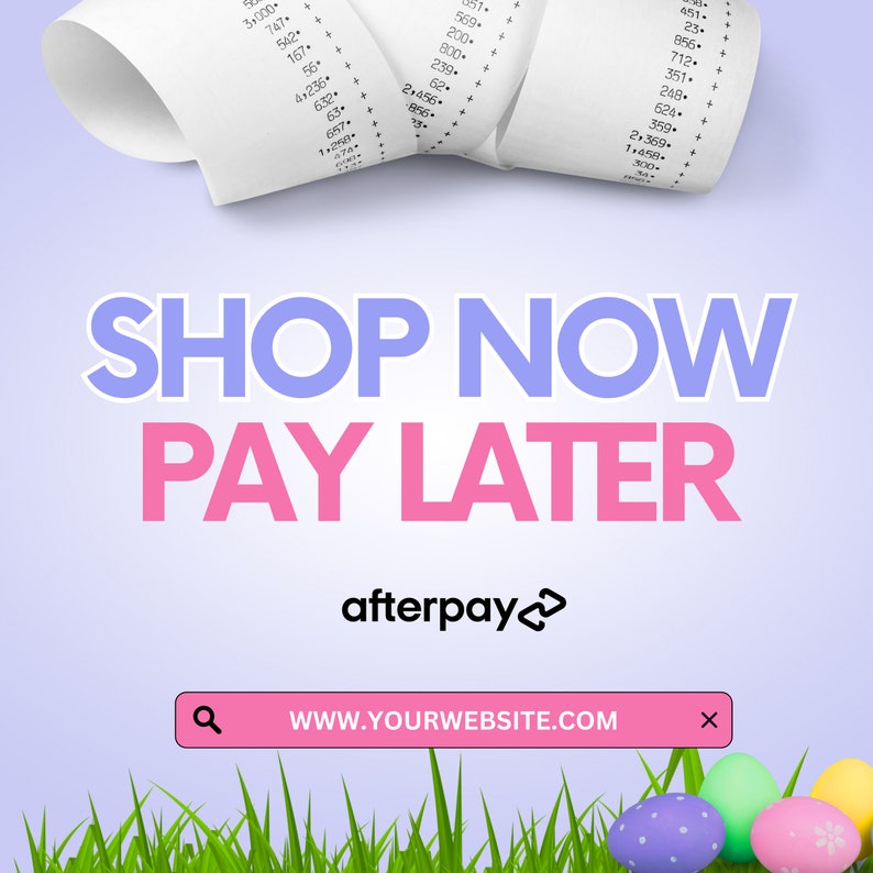 Shop Now Pay Later Flyer, Afterpay Flyer, Editable Flyer, Instagram ...