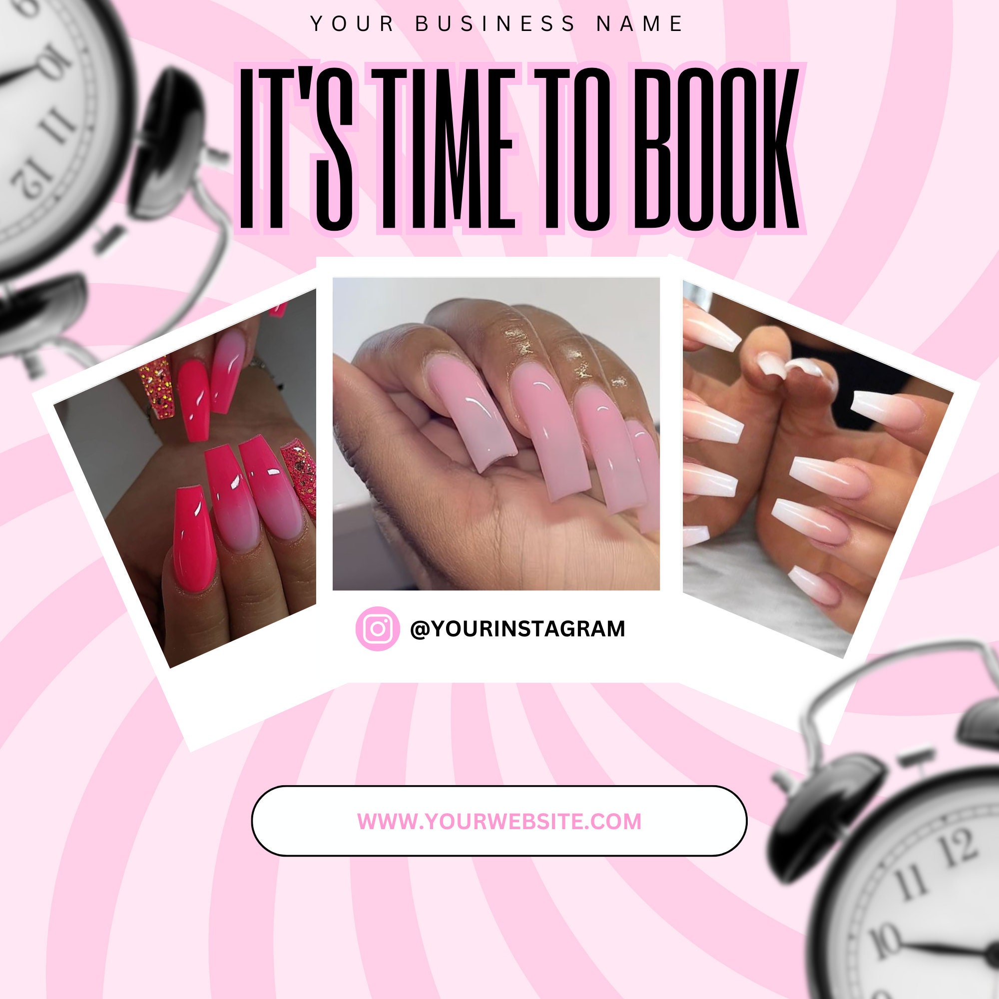 Book Now Editable Flyer Appointment Flyer Social Media Flyer - Etsy