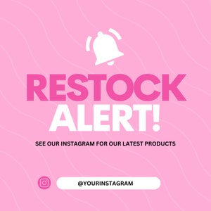 Now Restocked Flyer, Diy Restocked Flyer, Editable Restocked Flyer ...