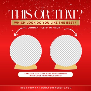 This or That Holiday Flyer, Editable This or That Service Flyer, Canva ...
