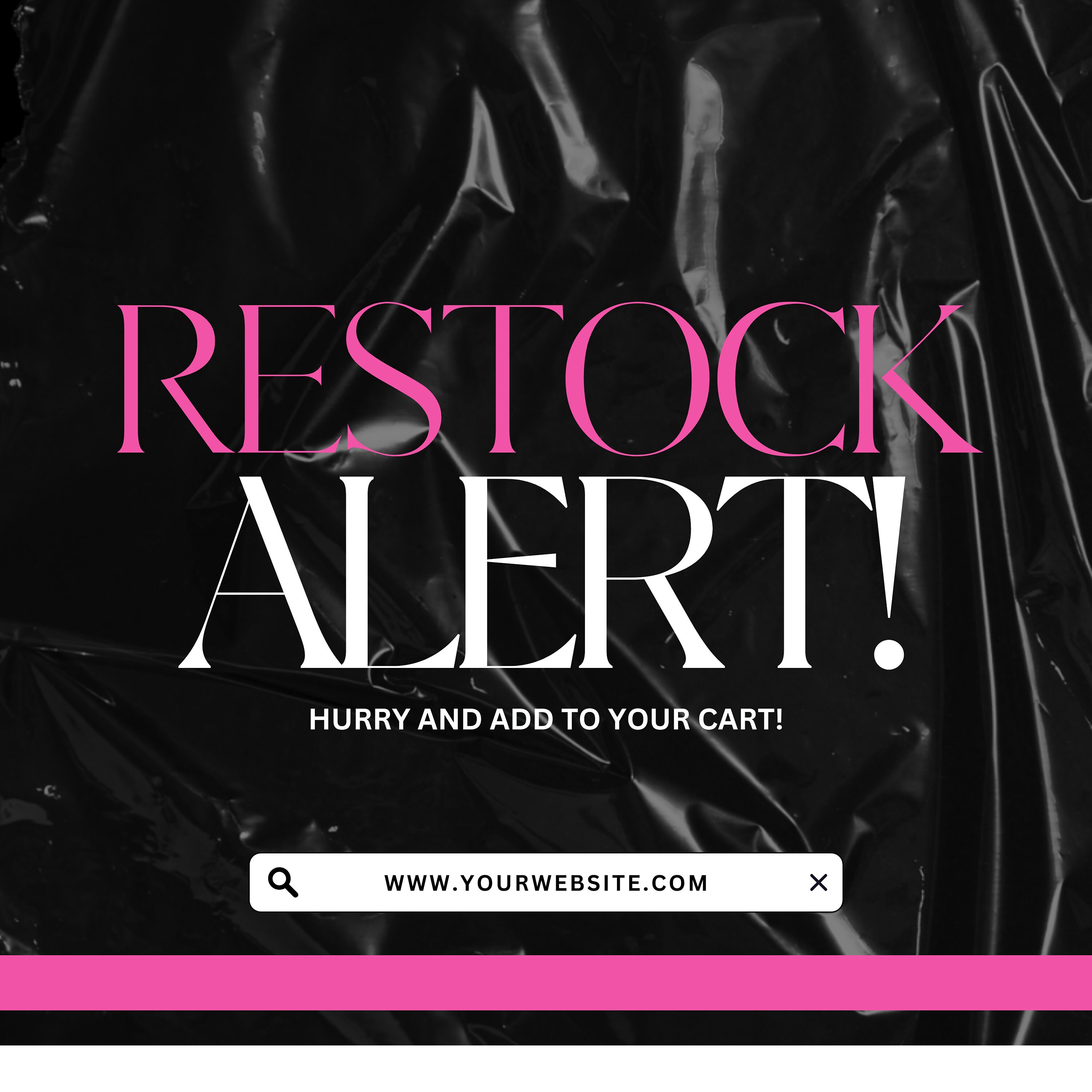 Now Restocked Flyer, Diy Restocked Flyer, Editable Restocked Flyer ...