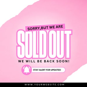 Sold Out Flyer, Diy Sold Out Flyer, Editable Sold Out Flyer, Social ...