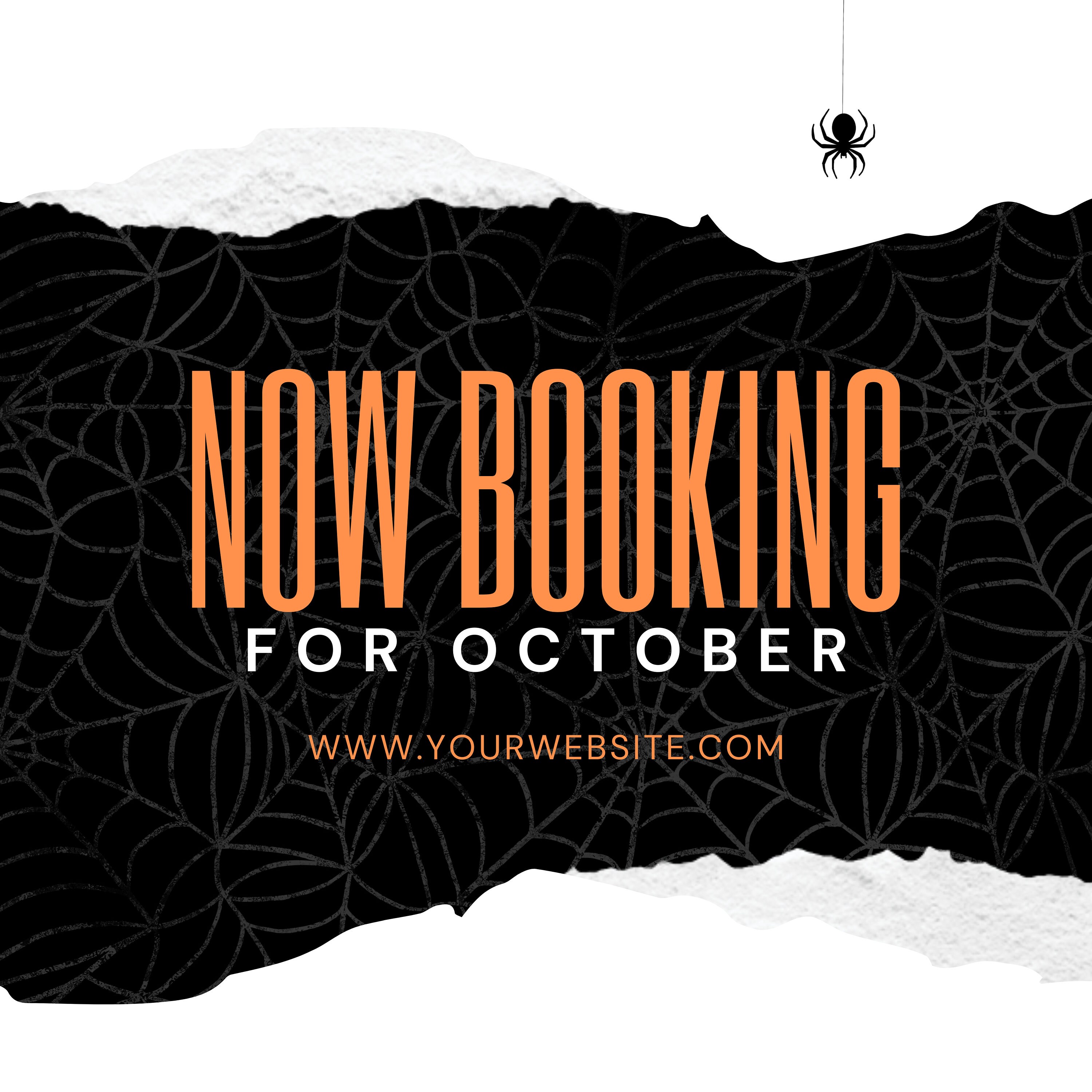 October Flyer, October Booking Flyer, Diy Book Now Flyer, Editable ...
