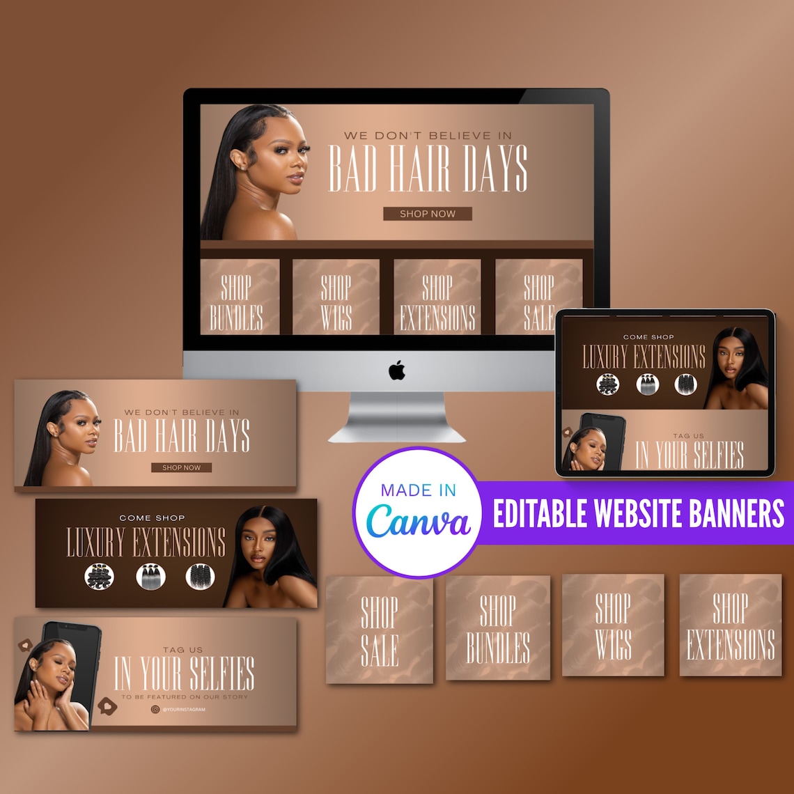 Diy Website Banners, Website Banners, Canva Templates, Elegant Website ...
