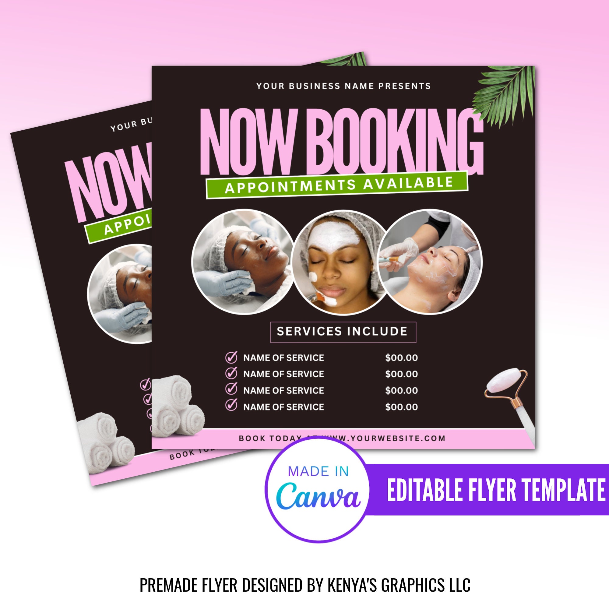 Now Booking Diy Flyer, Appointments Available Flyer, Editable ...