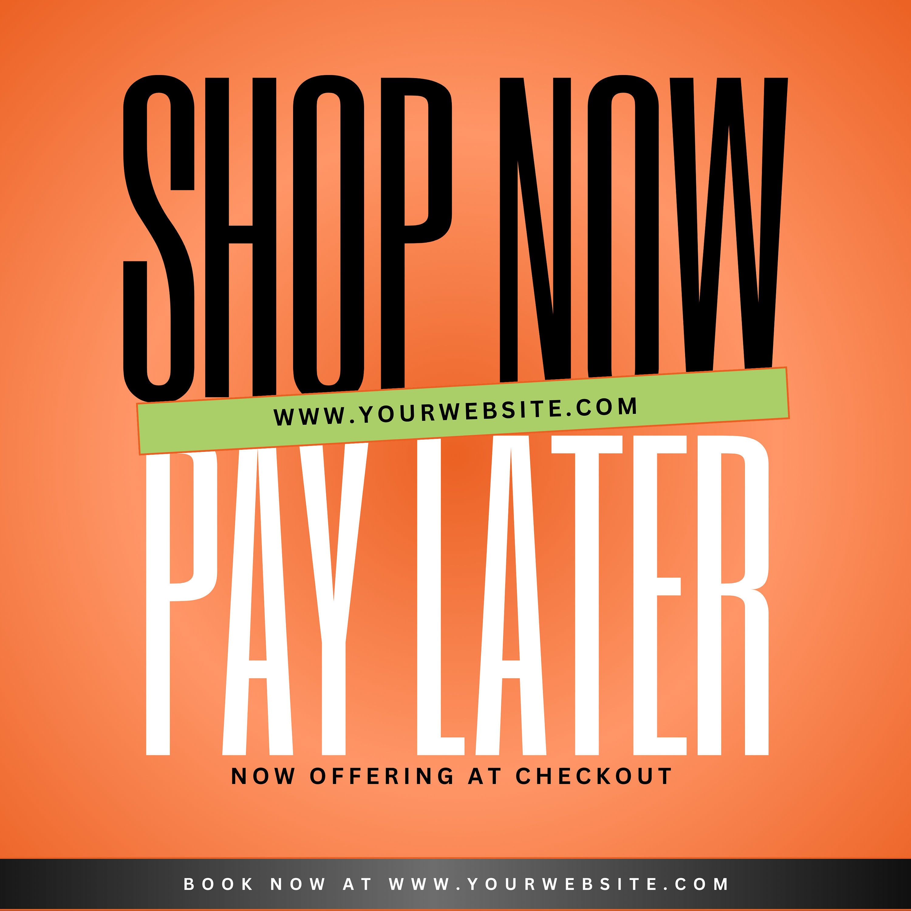 Shop Now Pay Later Flyer, Afterpay Flyer, October Editable Flyer ...
