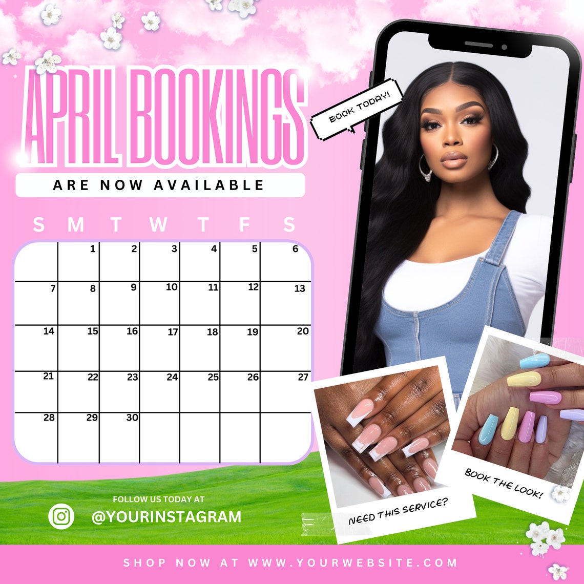 Now Booking Flyer, Editiable Now Booking Flyer,calendar Theme Flyer ...