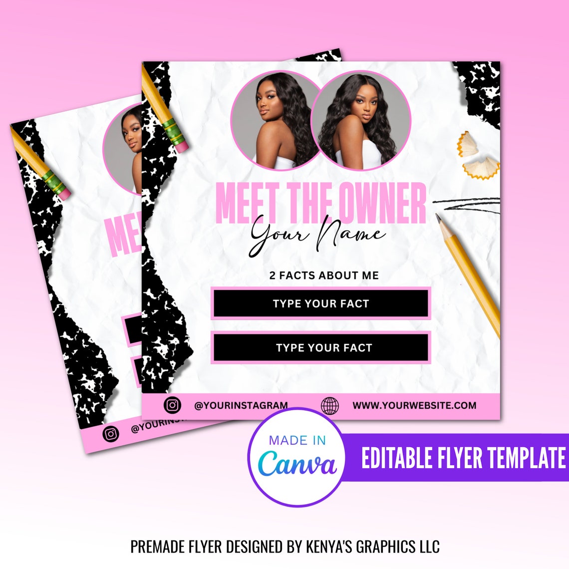 Meet the Owner Flyer Meet the Ceo Editable Flyer Instagram - Etsy