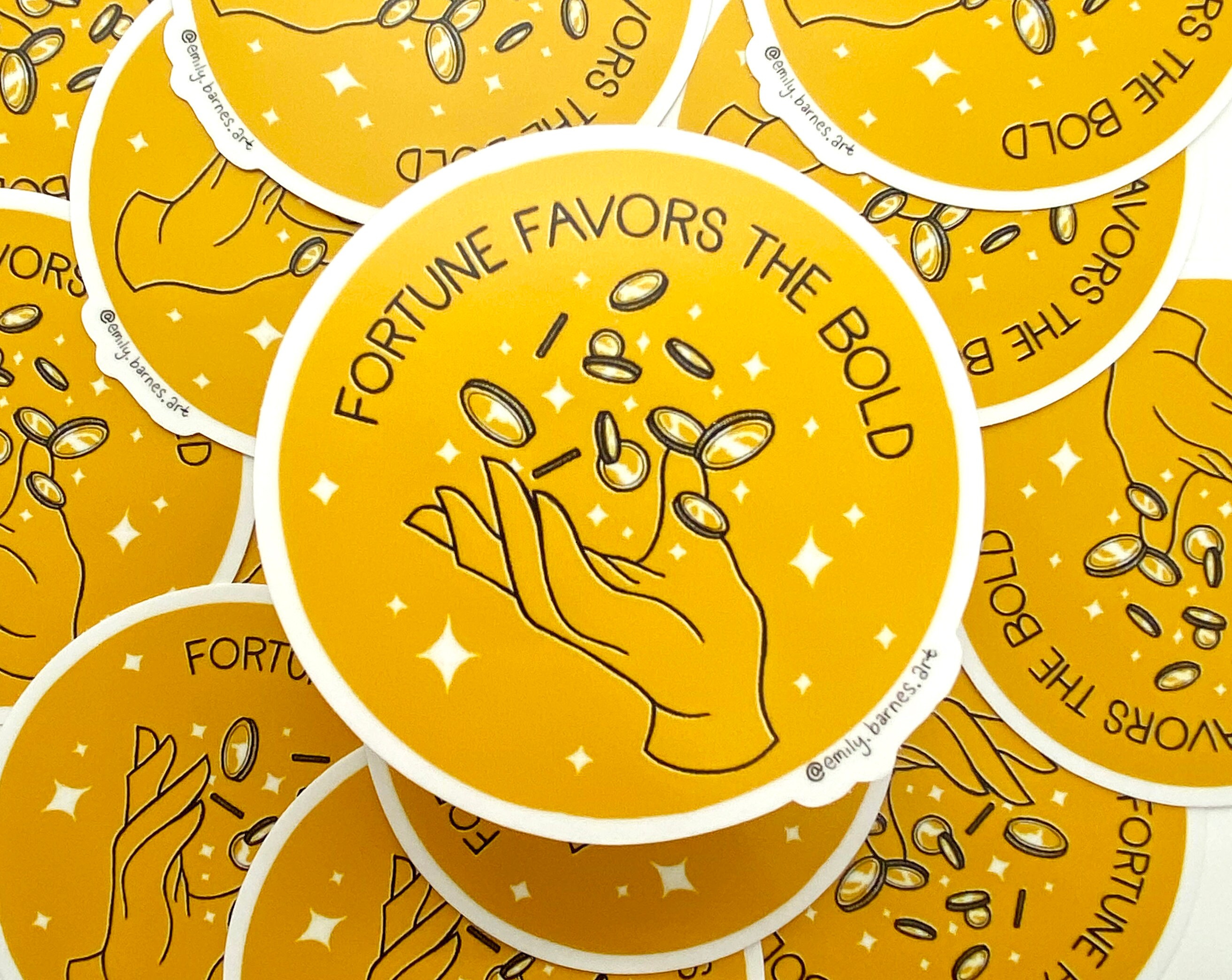 Sticker fortune favors the creative Electronics & Accessories Laptop ...