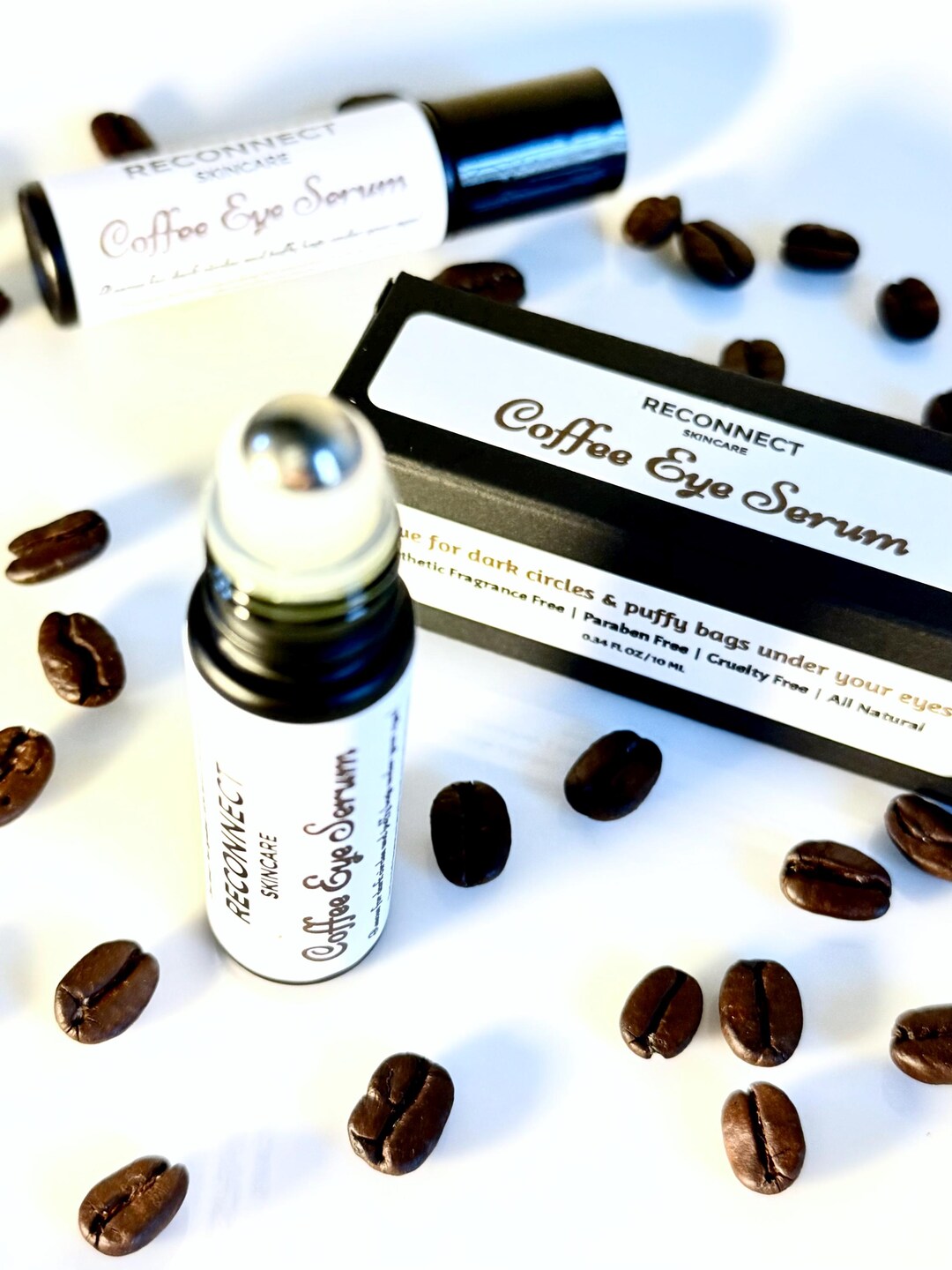 Coffee Eye Serum | Pomegranates + Caffeine + Vitamin C - Etsy