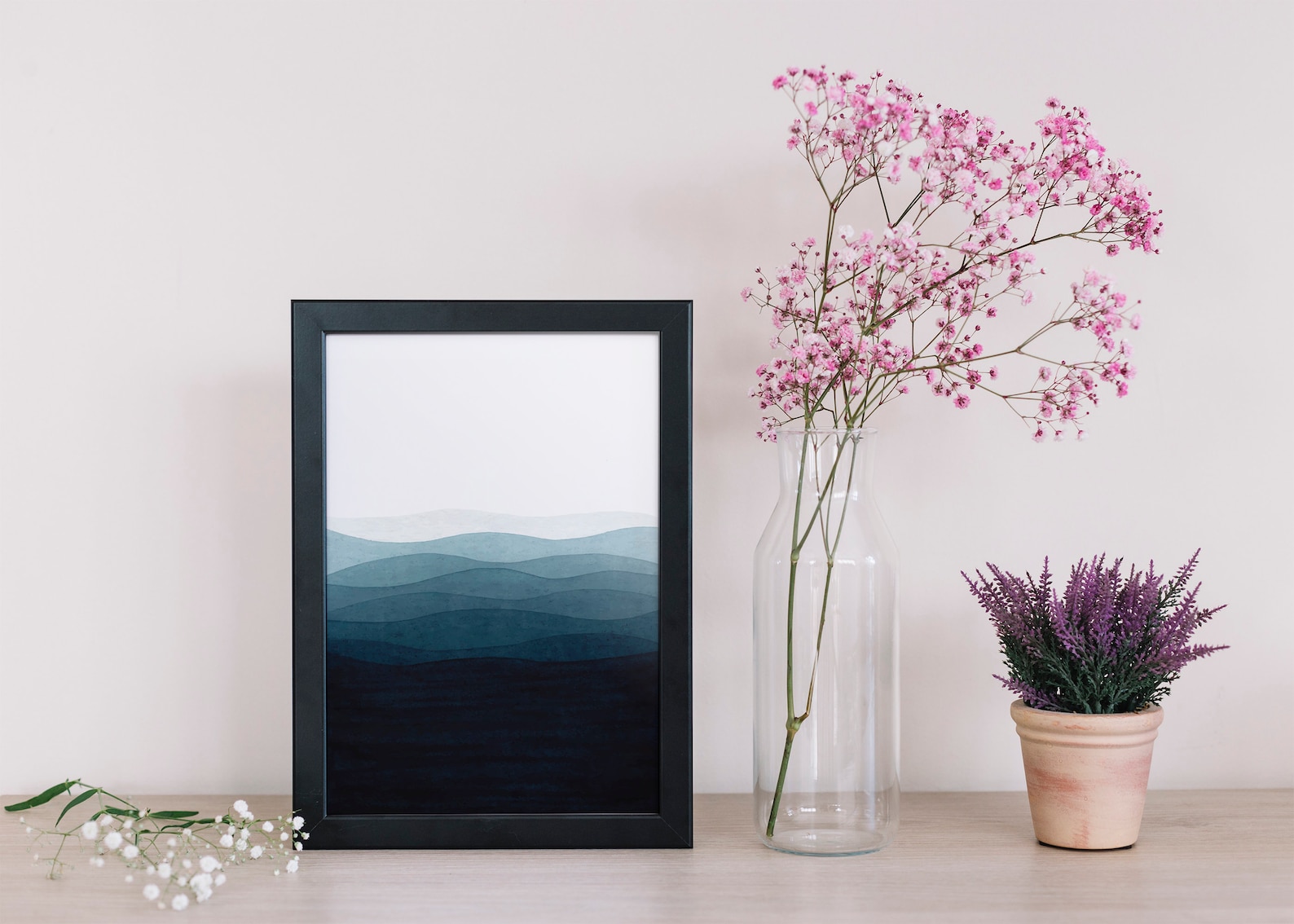 Sea Waves Watercolor / Ocean Poster Illustration / Large - Etsy