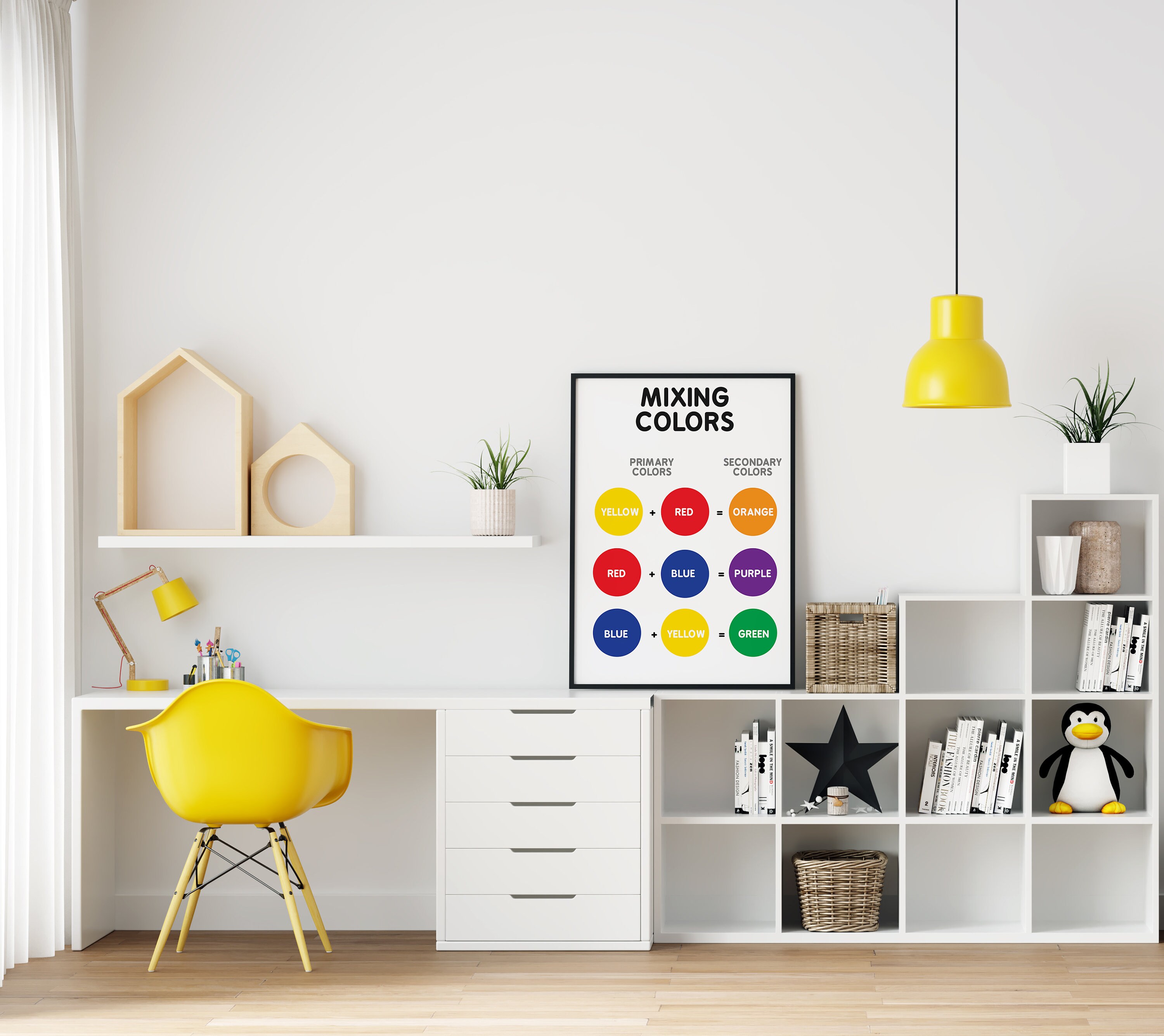 Lear Colors, Mixing Colors Poster, Primary and Secondary Colors, Todler ...