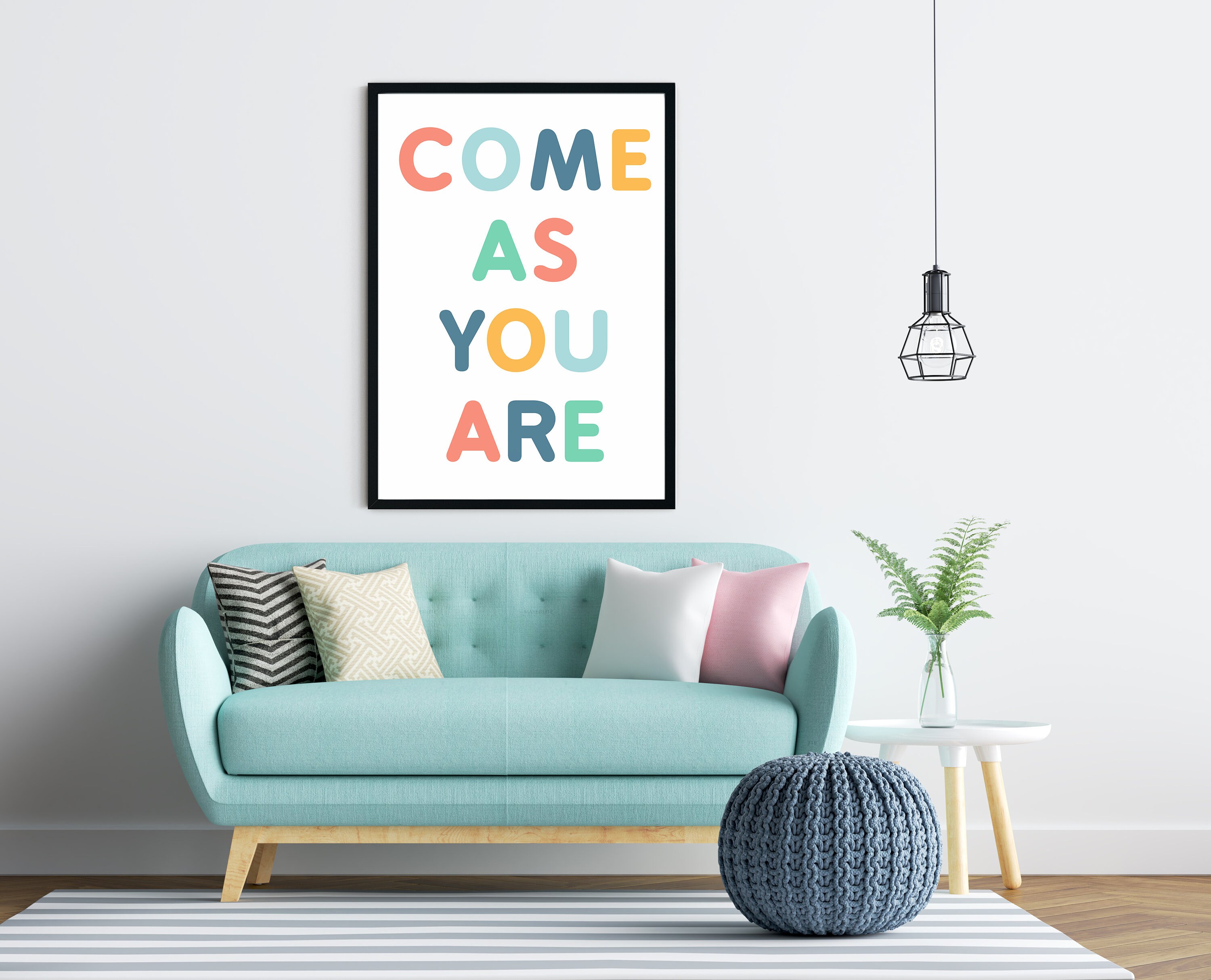 Come as You Are / Inspirational Saying / Large Poster Quote / - Etsy