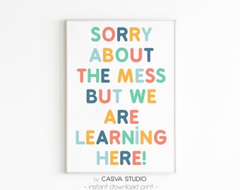 Sorry About the Mess - Etsy