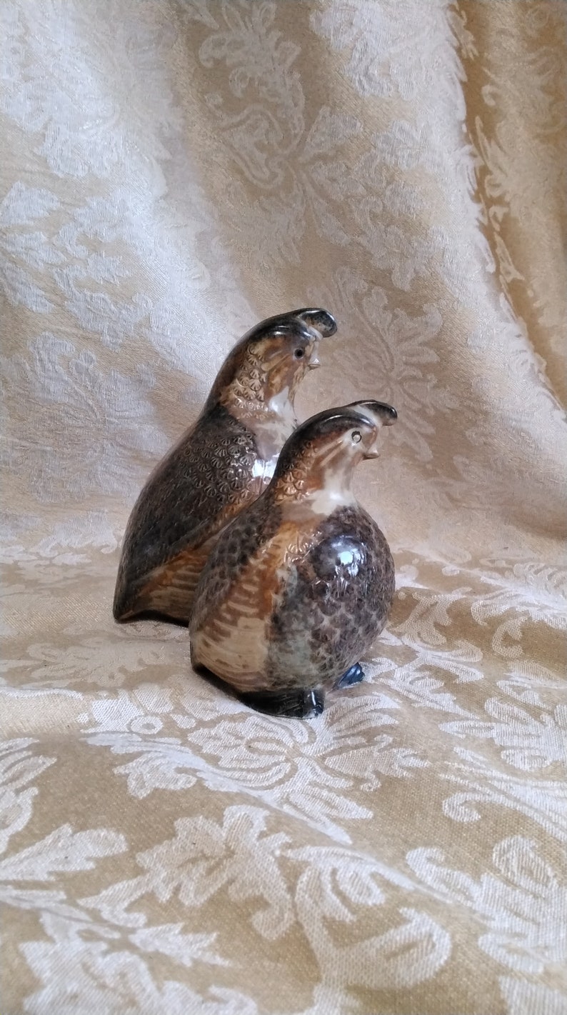 Partridges Birds Rustic Ceramic - Etsy