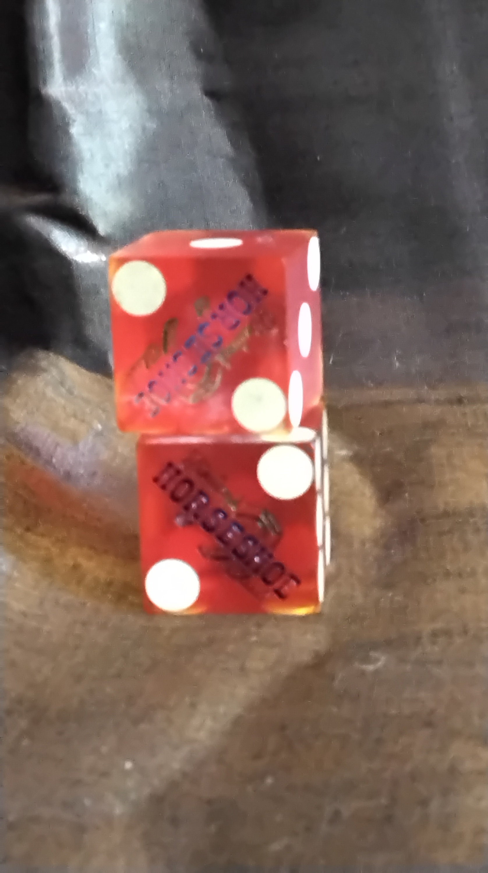 Vintage Set of Large Red Dice From Binion's Horseshoe Club Las Vegas - Etsy