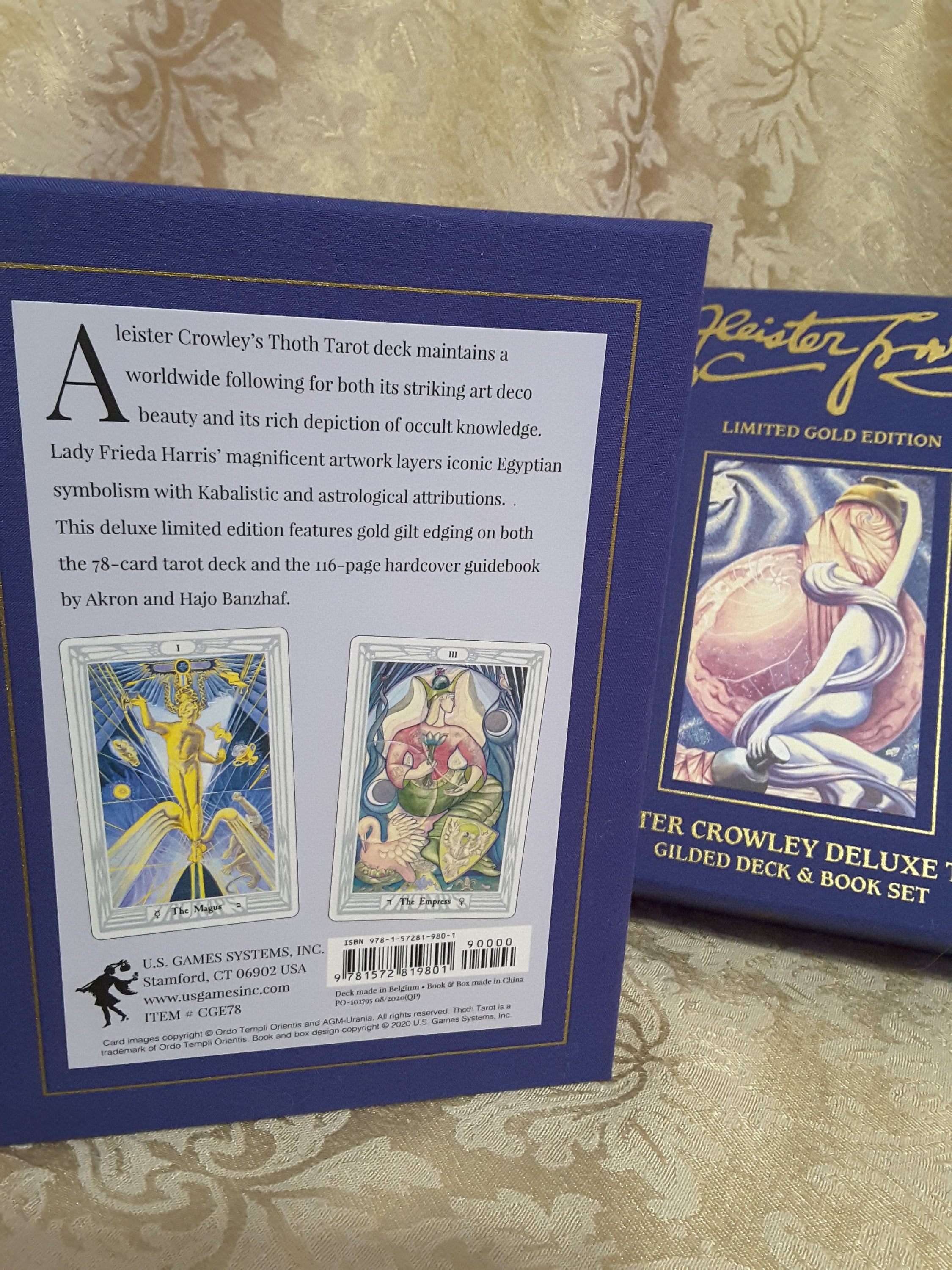 Thoth Deluxe Box Set Tarot 78 Card Deck - Etsy
