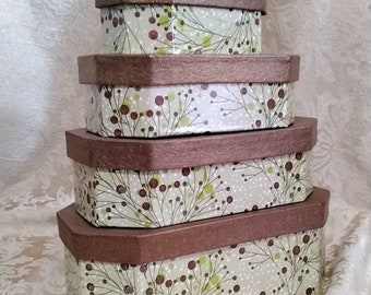 Stackable/nesting Storage or Gift Boxes With Hinged Magnetic Lids - Etsy