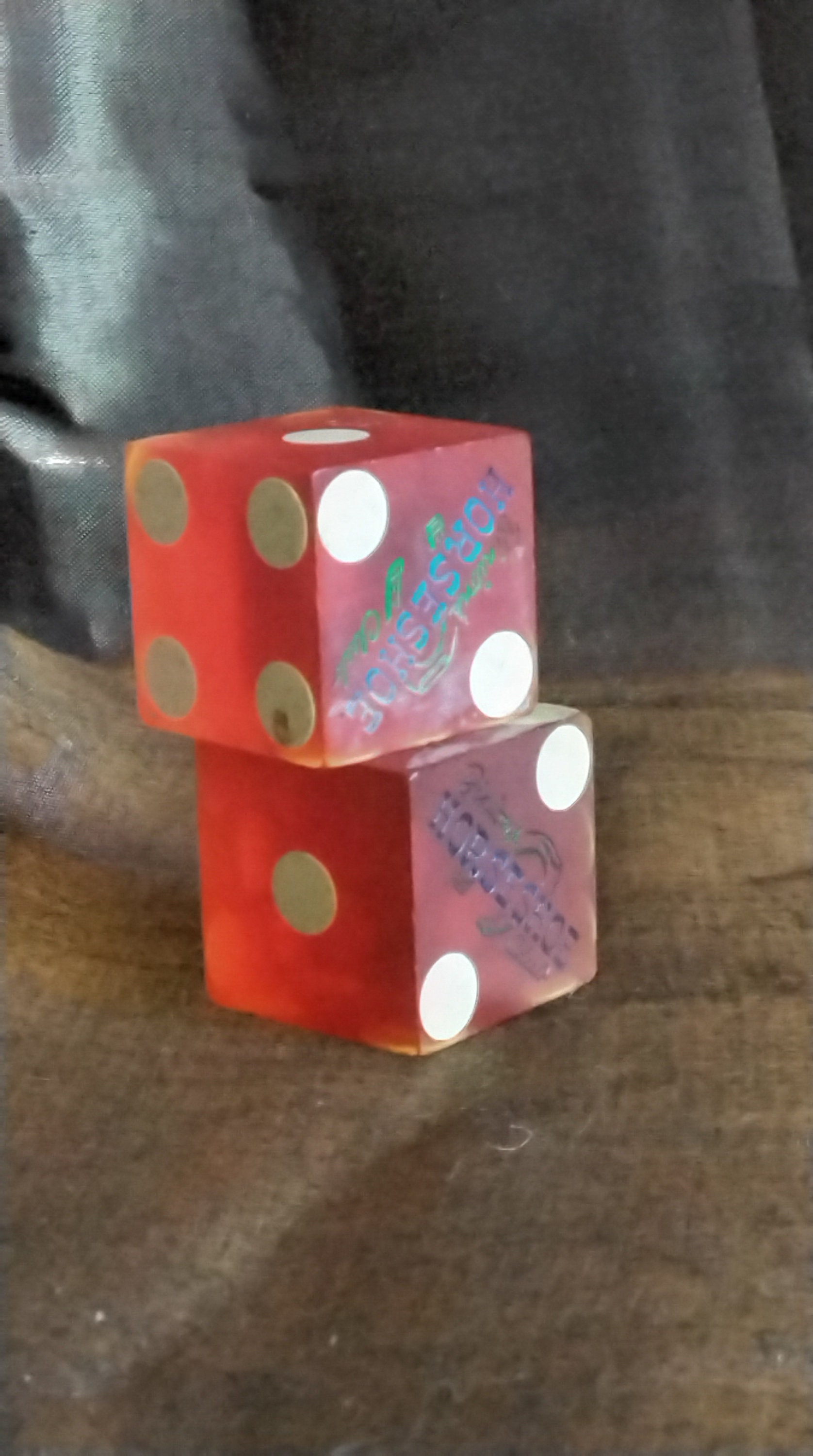 Vintage Set of Large Red Dice From Binion's Horseshoe Club Las Vegas - Etsy