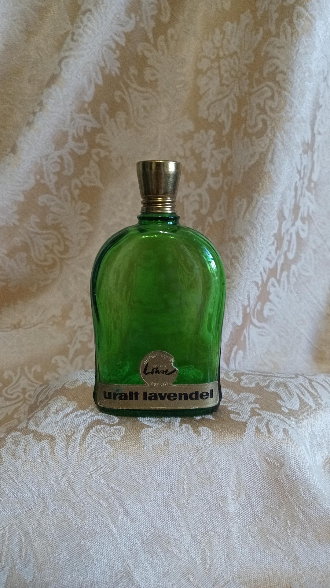 Green Glass German Perfume Bottle 1940s - Etsy