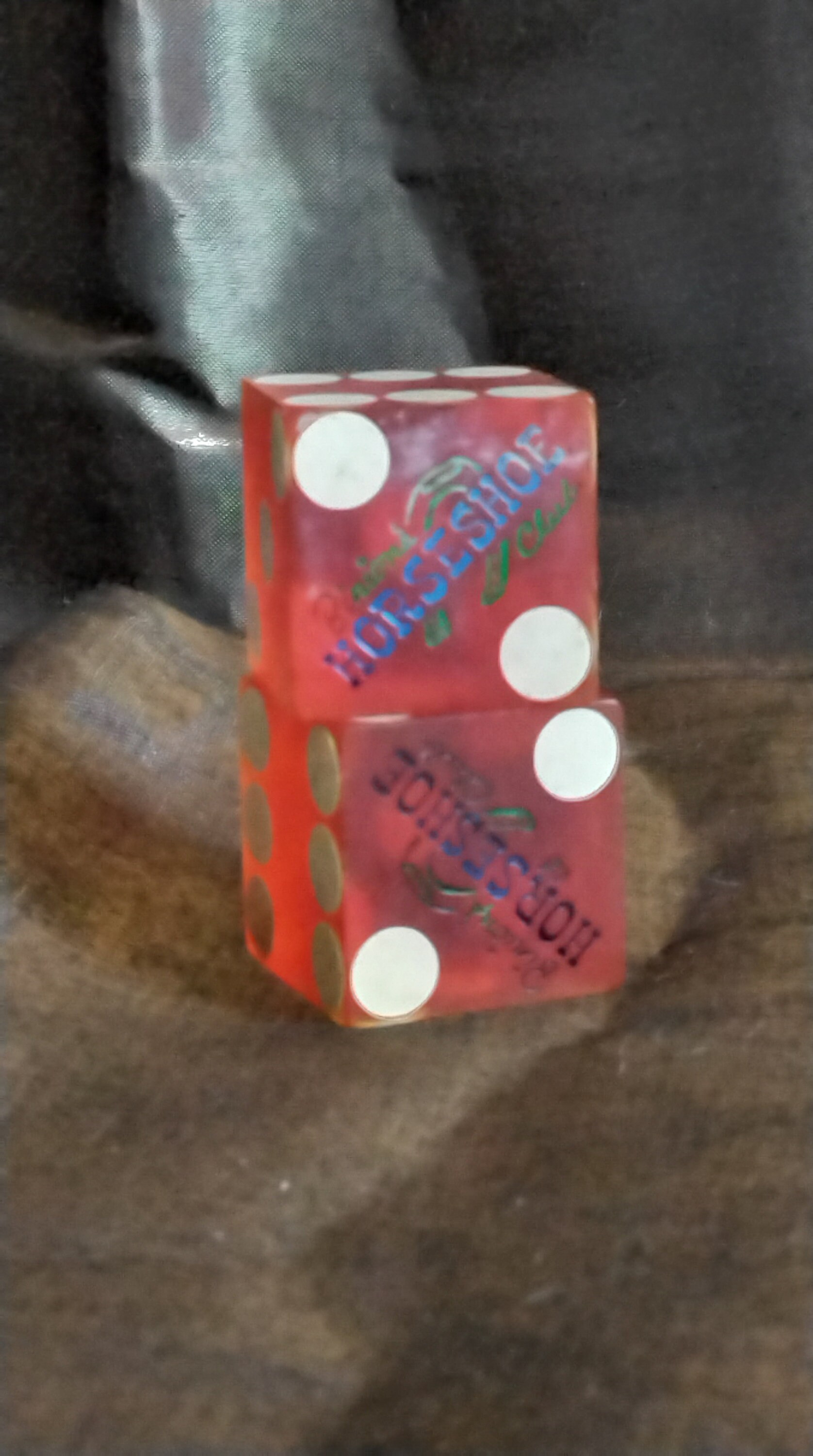 Vintage Set of Large Red Dice From Binion's Horseshoe Club Las Vegas - Etsy