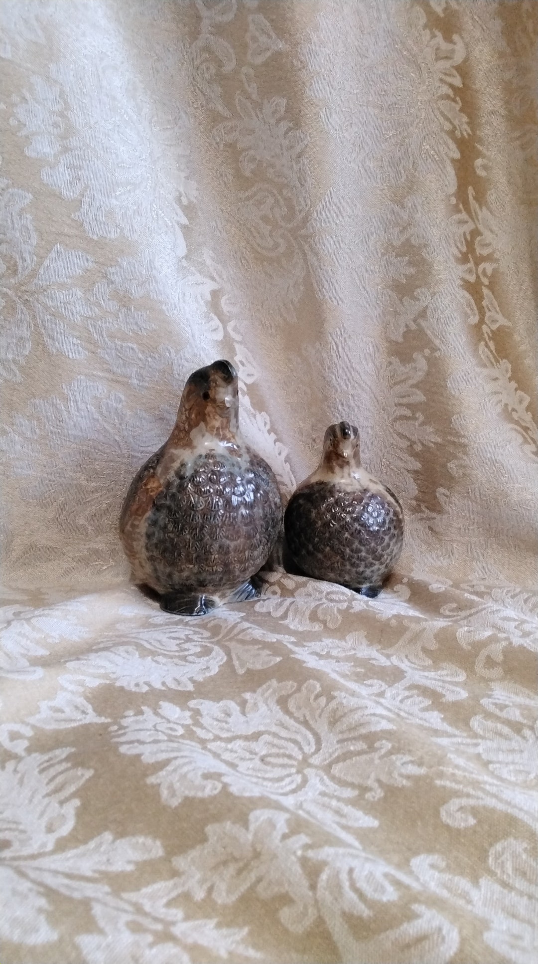 Partridges Birds Rustic Ceramic - Etsy