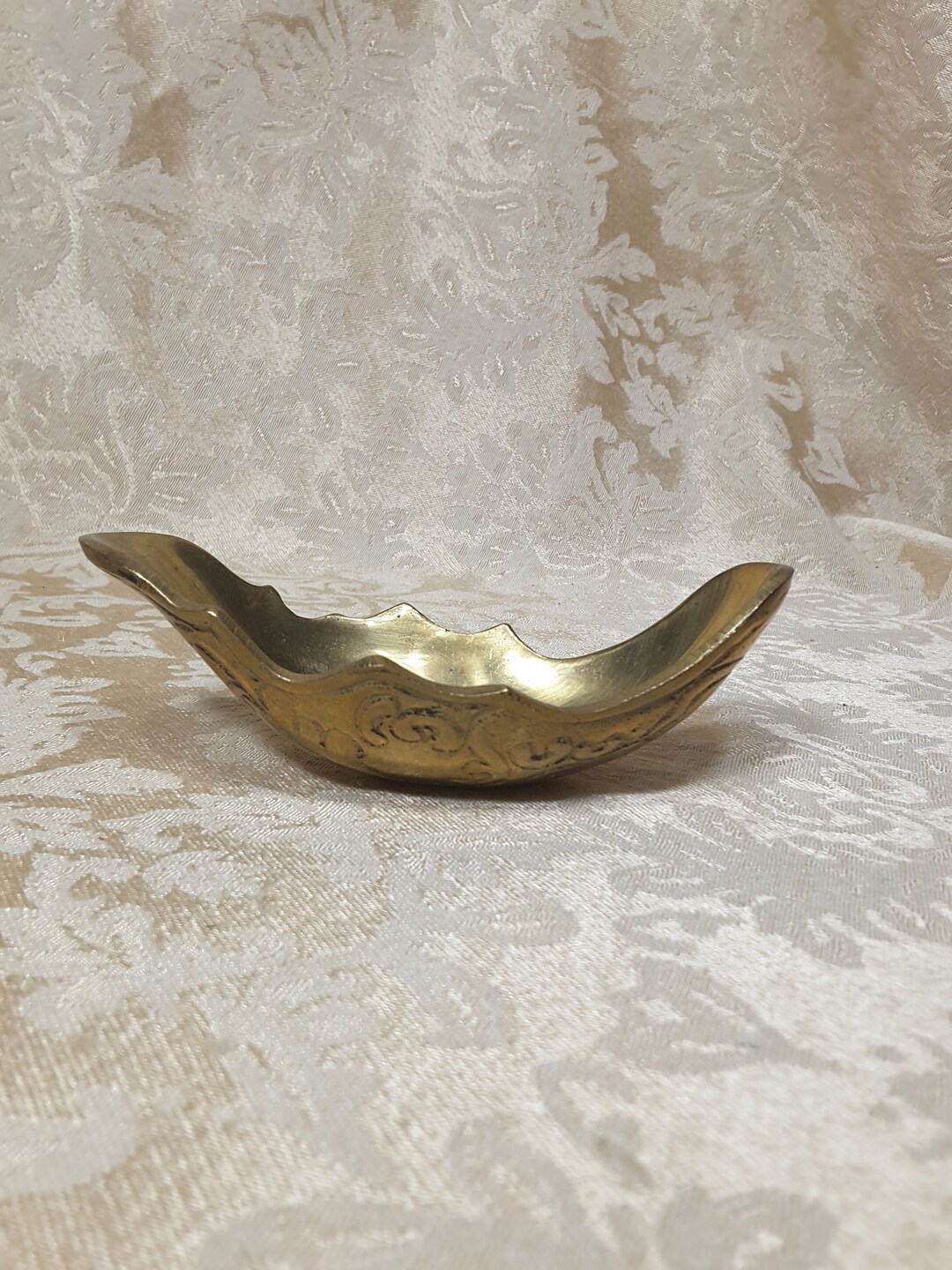 Vintage Coin Dish Solid Brass Rocking Finger Tip Coin Tray Dish - Etsy