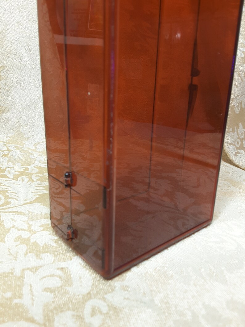 Pocket Photo Negative File Storage Box, Burnt Red Orange Color Acrylic ...