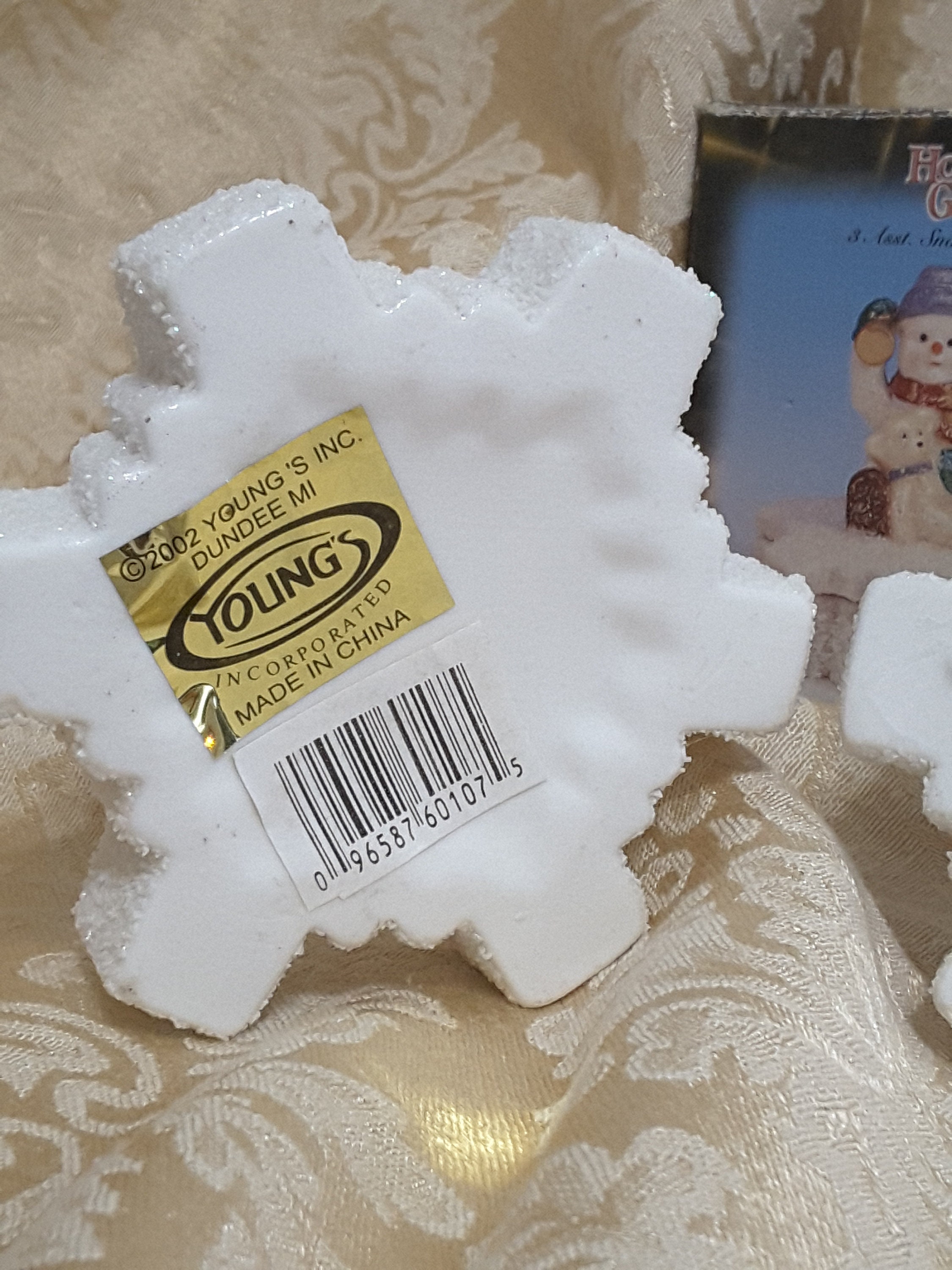 Adorable Sparkling Ceramic Snowman Snowflake Trinket Box - Etsy