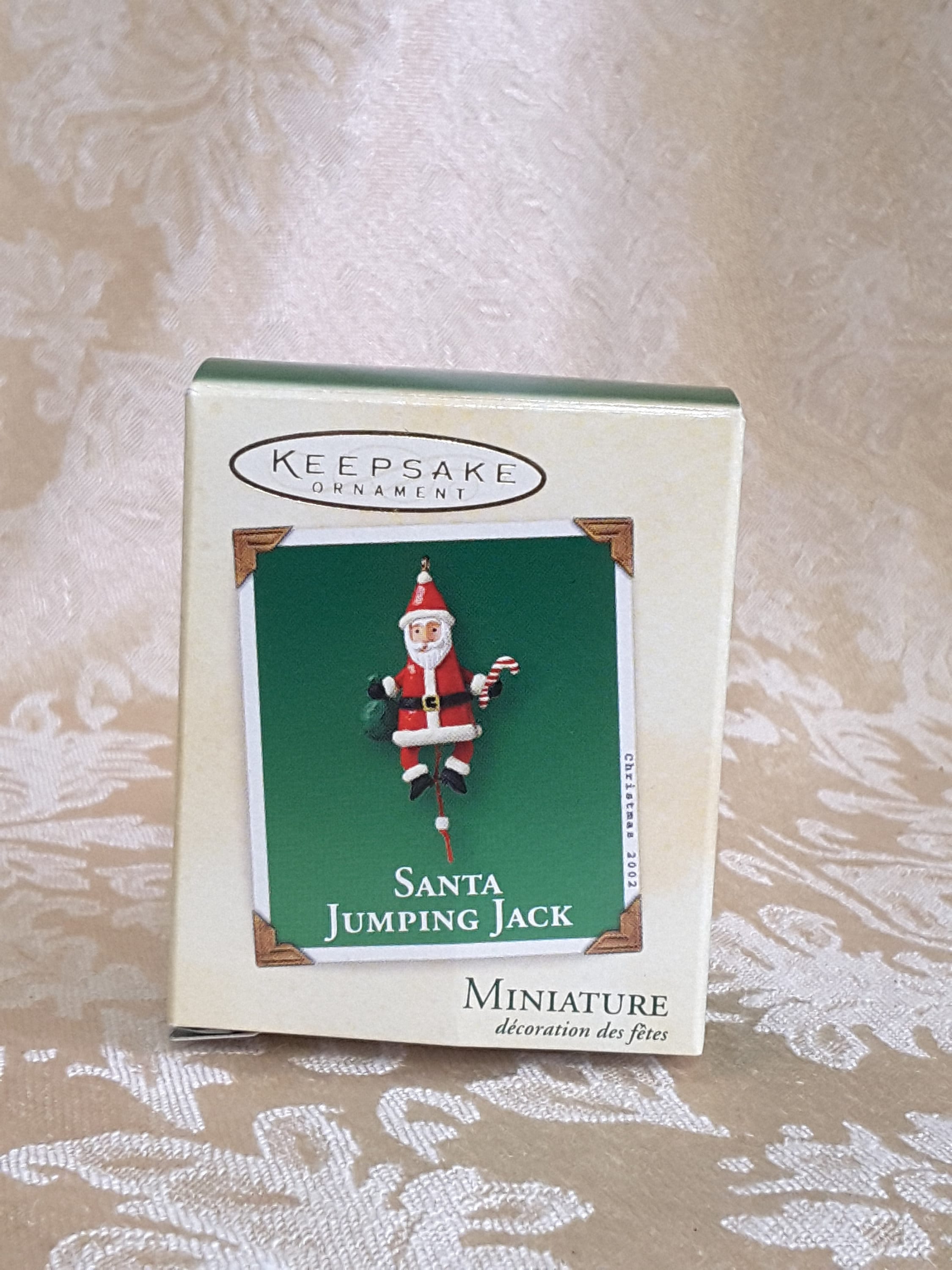 Santa Jumping Jack Movable Hallmark Minature Ornament - Etsy