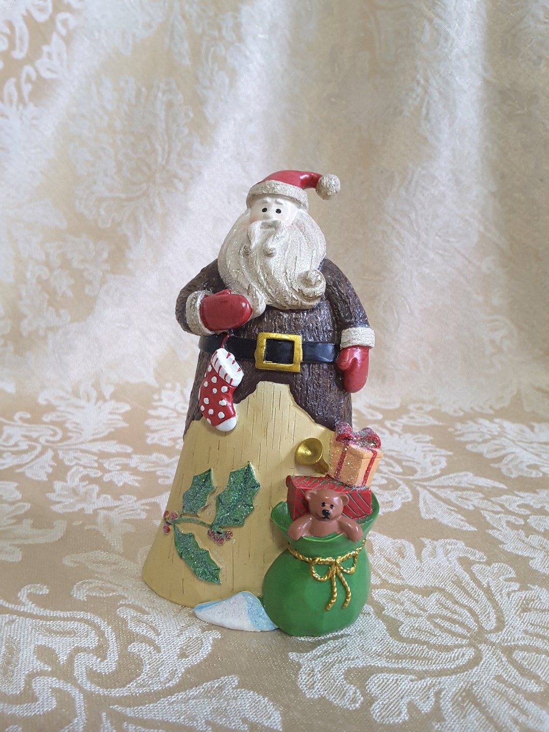 Whimsical Resin Santa Figure Christmas Decoration - Etsy