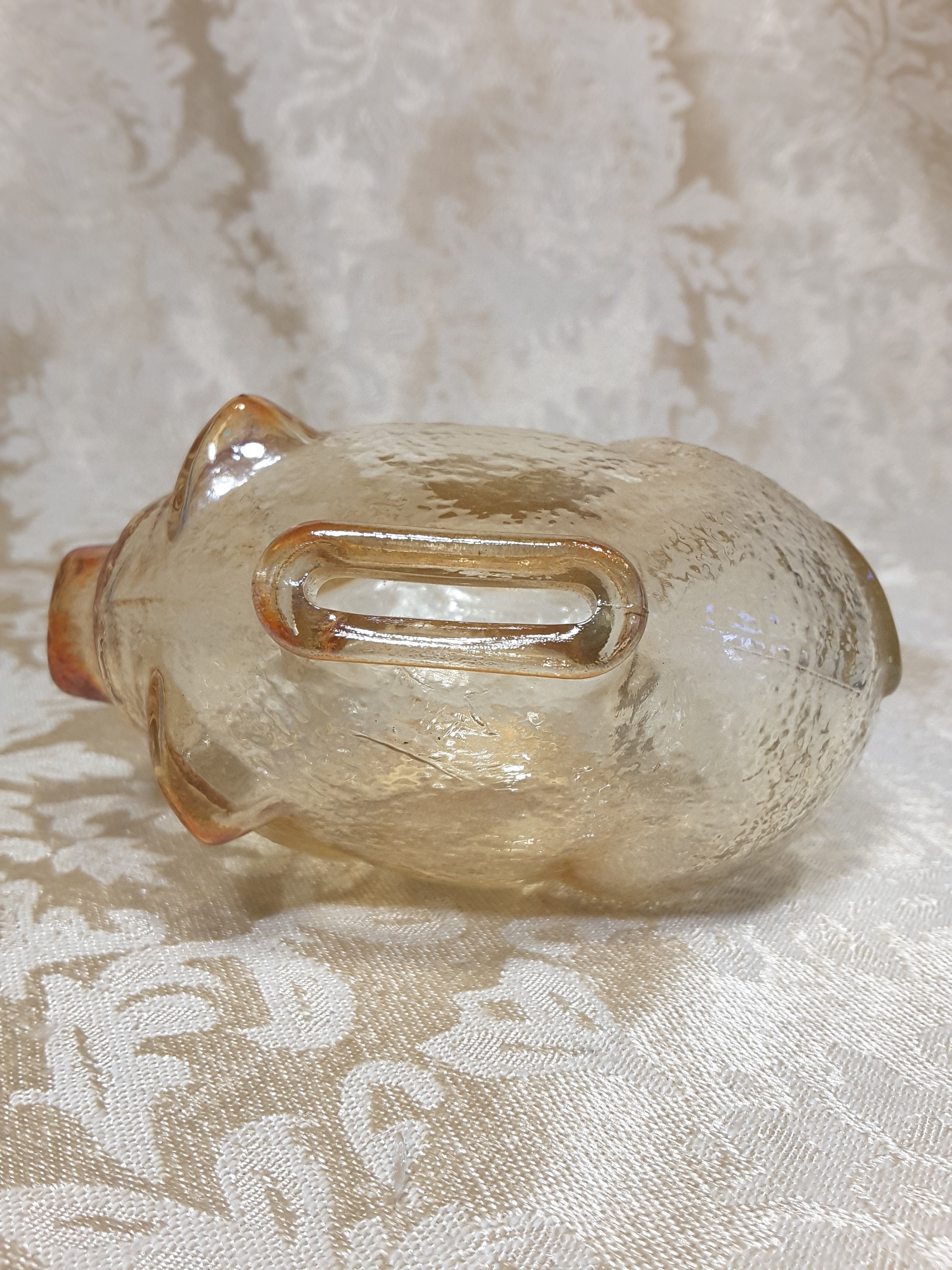 Carnival Glass Small Glass Piggy Bank Marigold Carnival Glass Anchor ...