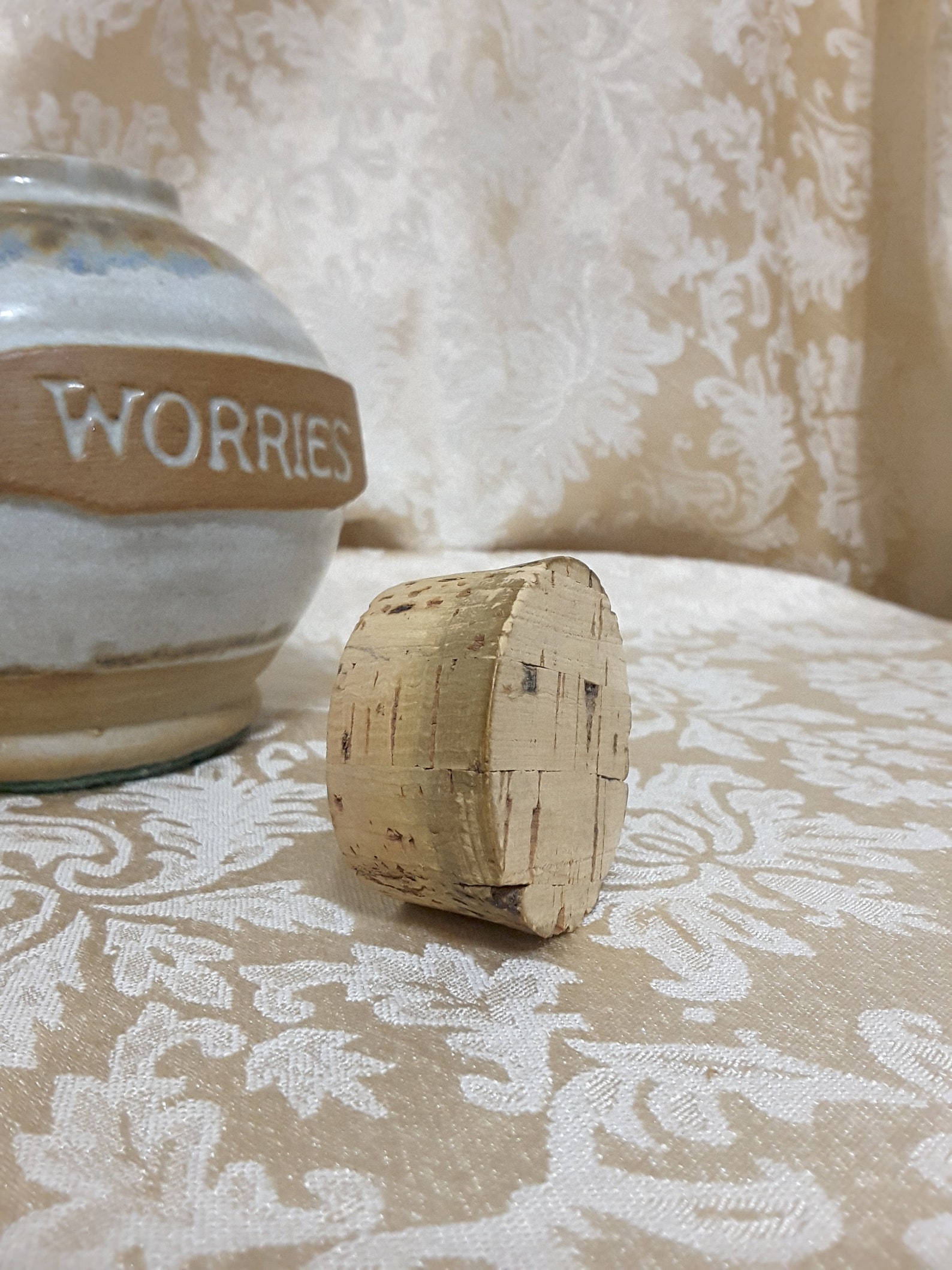Vintage Dr. Brophy's Word Jar 1991 Stoneware "worries" - Etsy