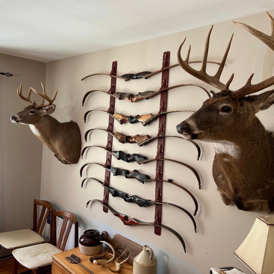 8-bow Leather Traditional Archery Bow Rack - Etsy