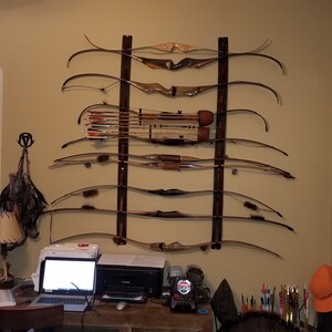 8-bow Leather Traditional Archery Bow Rack - Etsy
