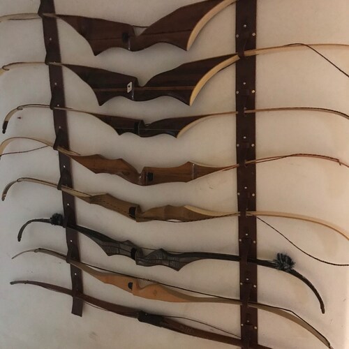 8-bow Leather Traditional Archery Bow Rack - Etsy