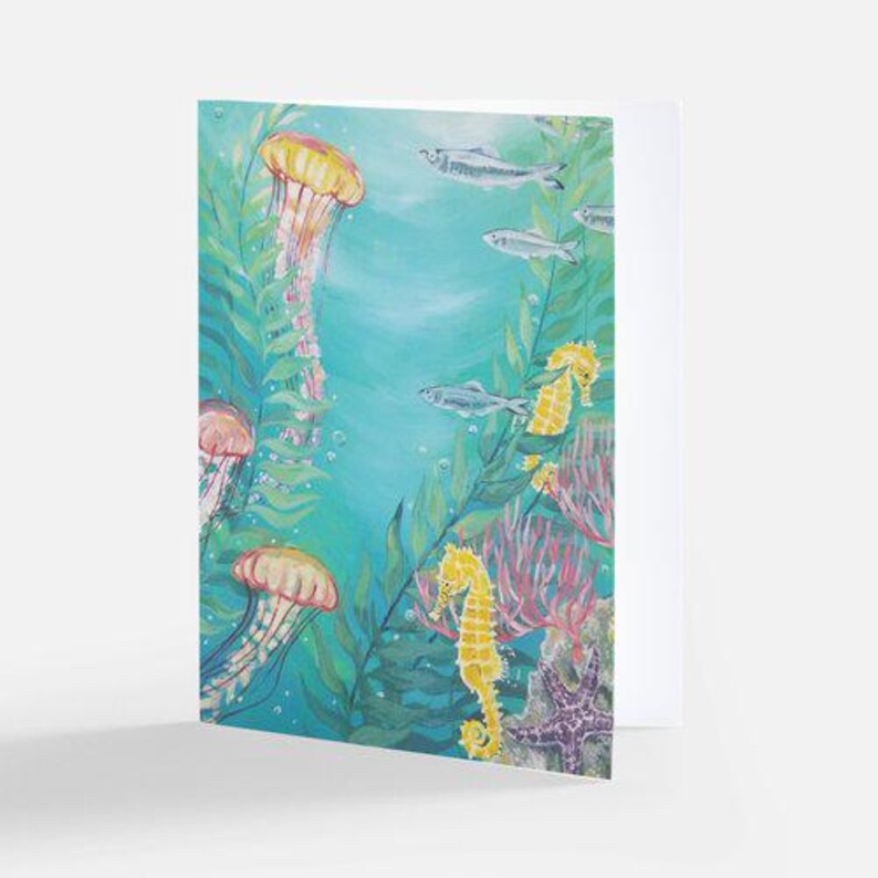 Coral Reef Card - Etsy