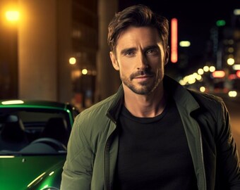 AI Male Model: Bad Boy Biker, Romance Novel Cover Model, AI Photography ...