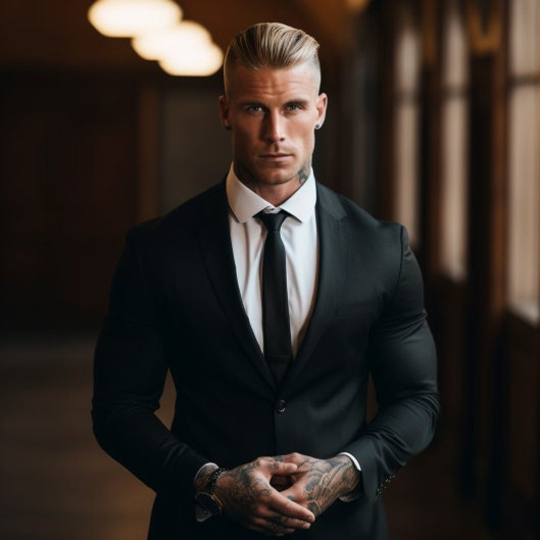 AI Male Model: Bad Boy Mafia Boss Bodyguard, Muscles, Romance Novel ...