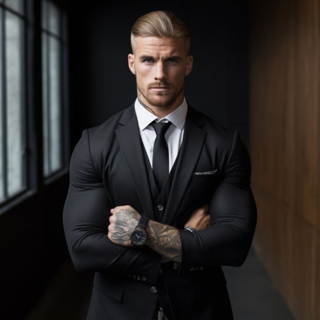 AI Male Model: Bad Boy Mafia Boss Bodyguard, Muscles, Romance Novel ...