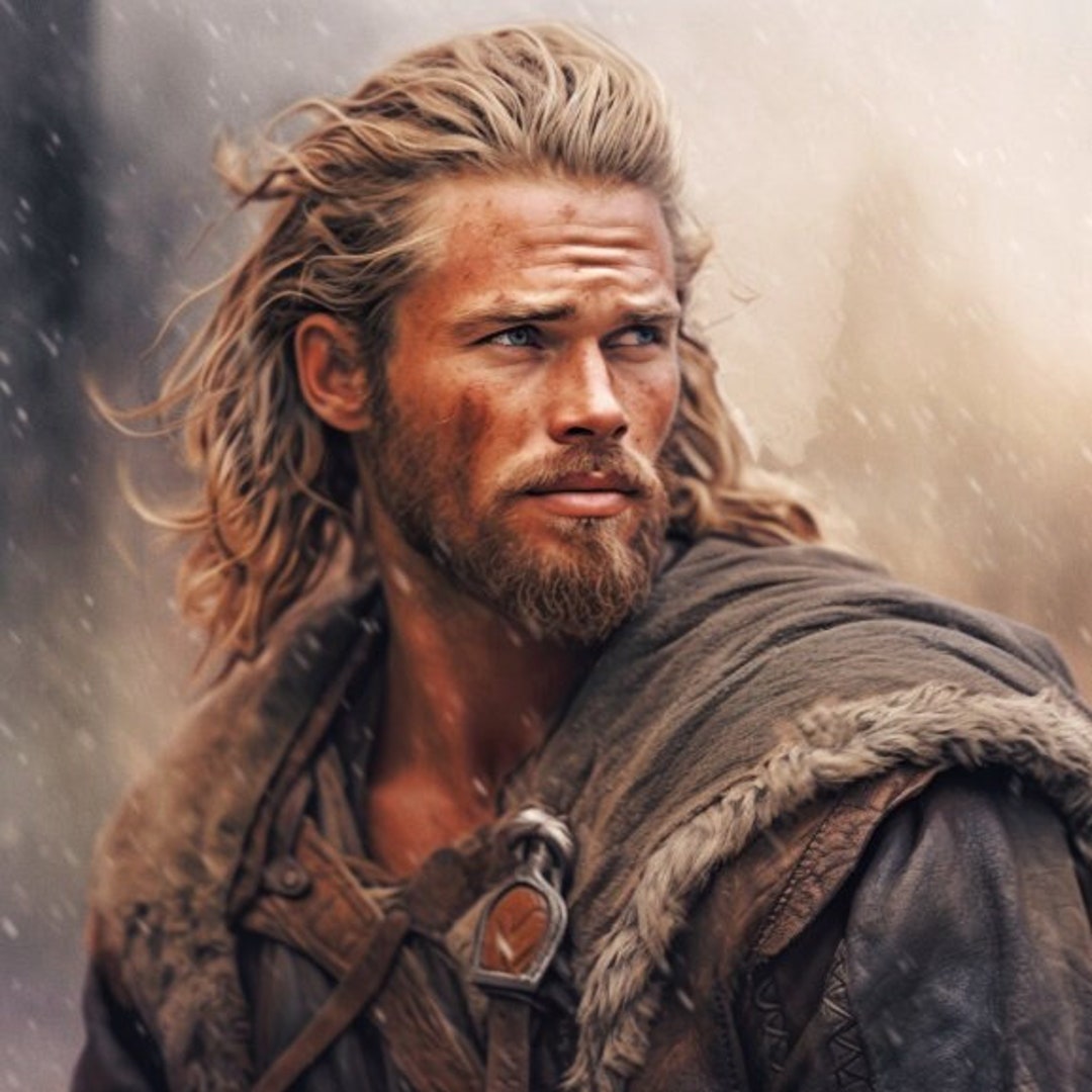 AI Male Viking Model: Hot Viking, Romance Novel Cover Model, AI ...