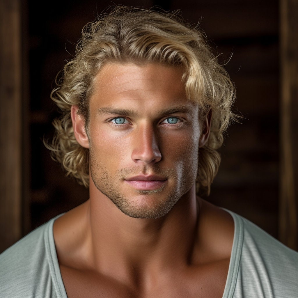 AI Male Model: Romance Novel Cover Model, AI Photography, Handsome Man ...