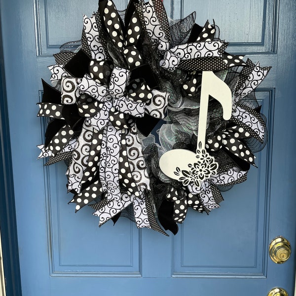 Musical Notes Wreath - Etsy