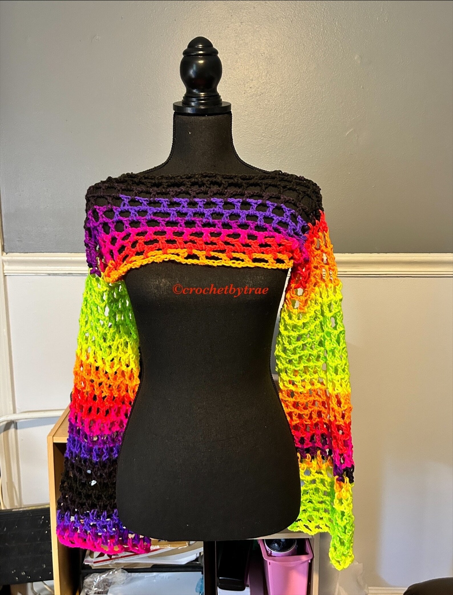 Crochet Shrug- Fish Net Bolero- Cover Up- Handmade Crop Top - Etsy