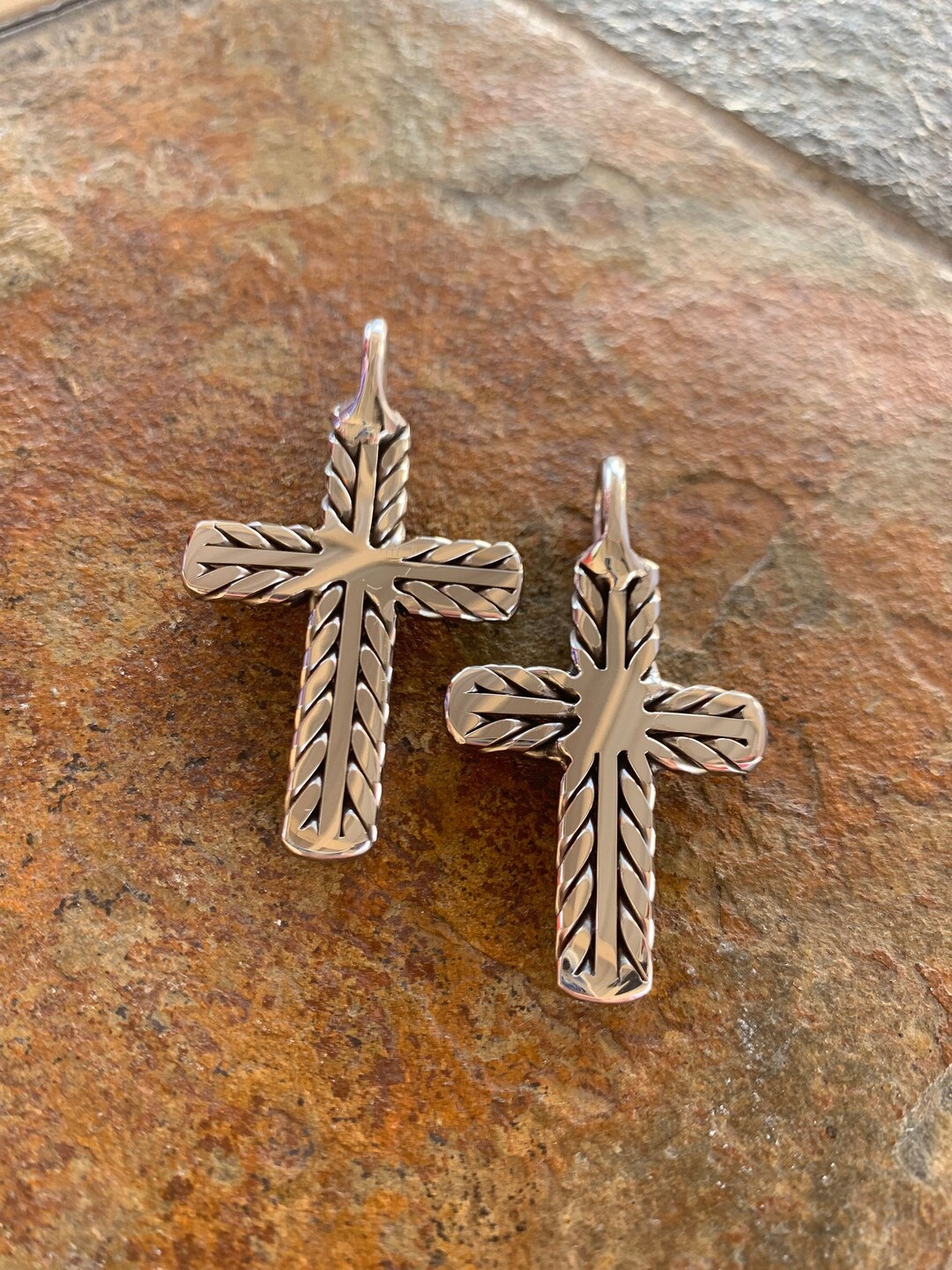 The Brady Cross Pendant Silver Mens Bracelet,stainless Steel,waterproof ...