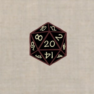 D-20 Dice Waterproof Sticker - Nat 20! - Etsy